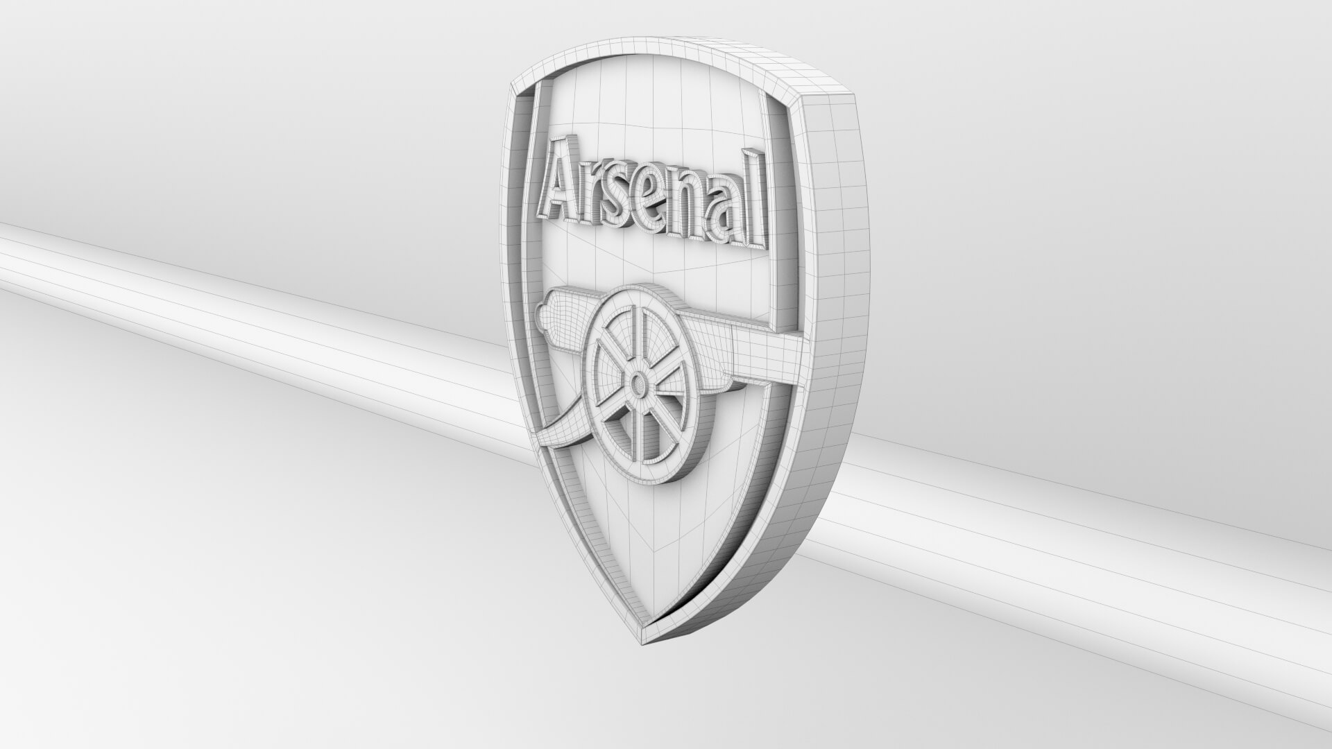 Arsenal Football Club Logo - 3D Model by guimart