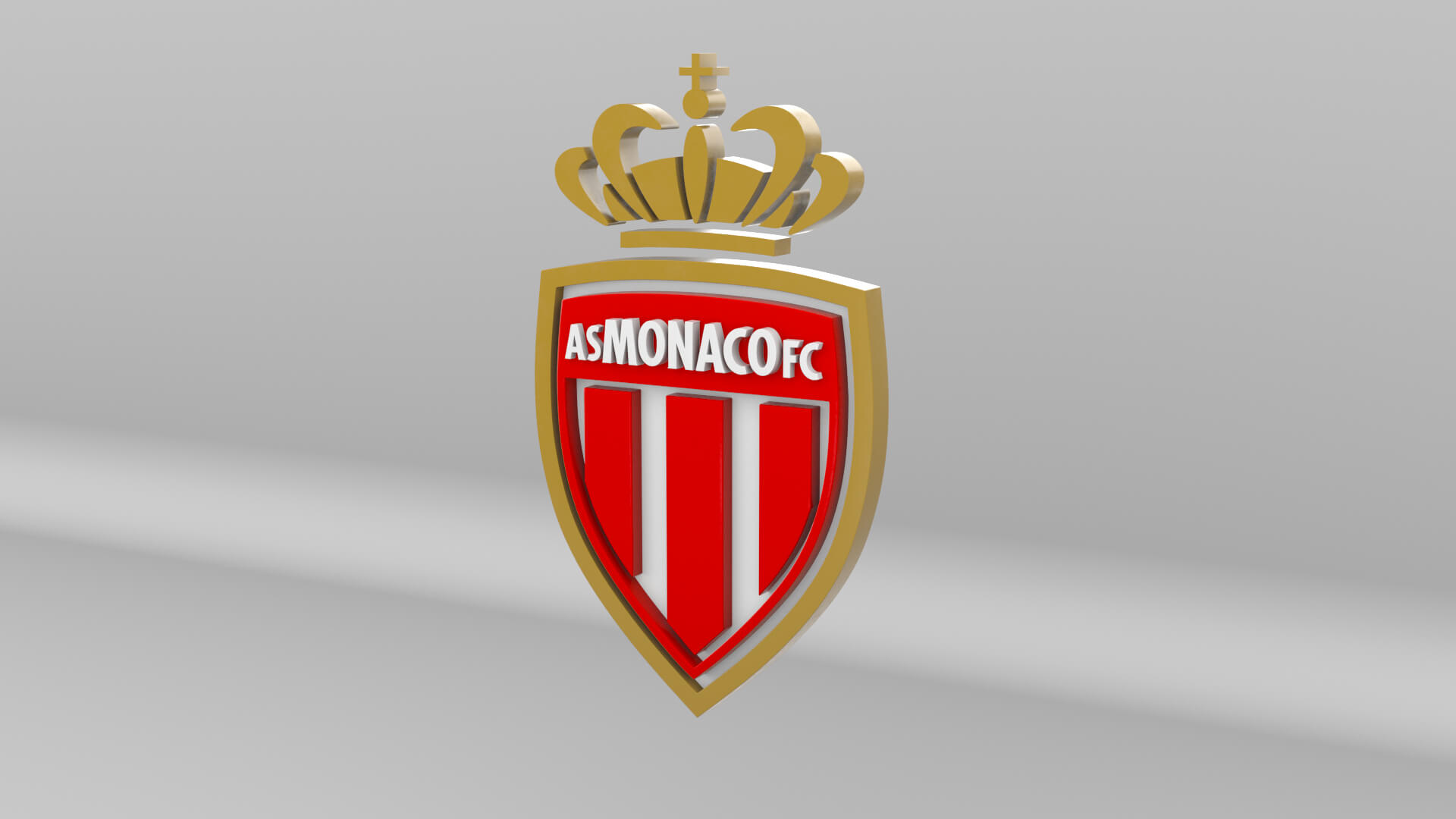 Association Sportive de Monaco Football Club Team Logo - 3D Model by ...