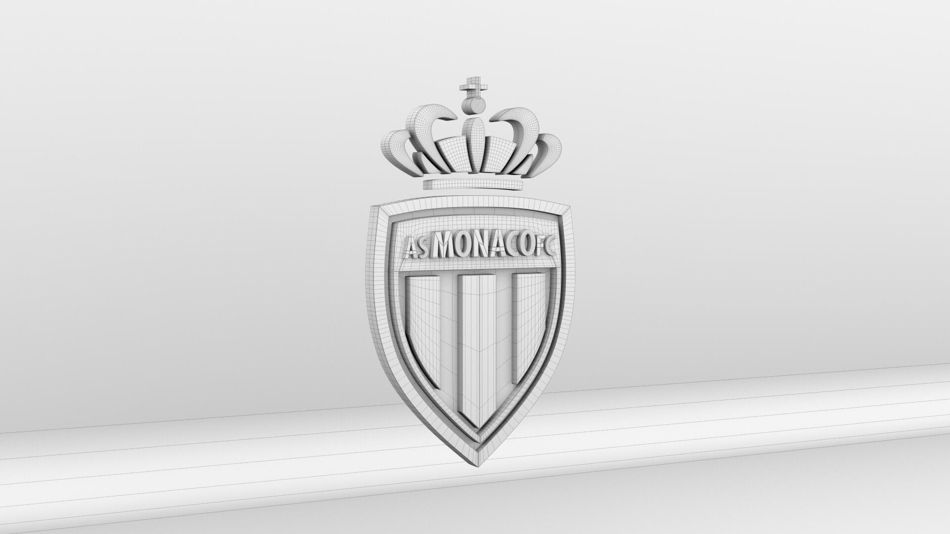 Association Sportive de Monaco Football Club Team Logo - 3D Model by ...