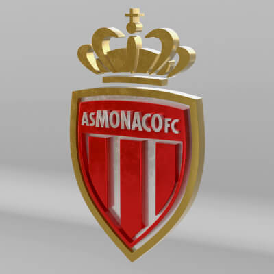 Association Sportive de Monaco Football Club Team Logo - 3D Model by ...