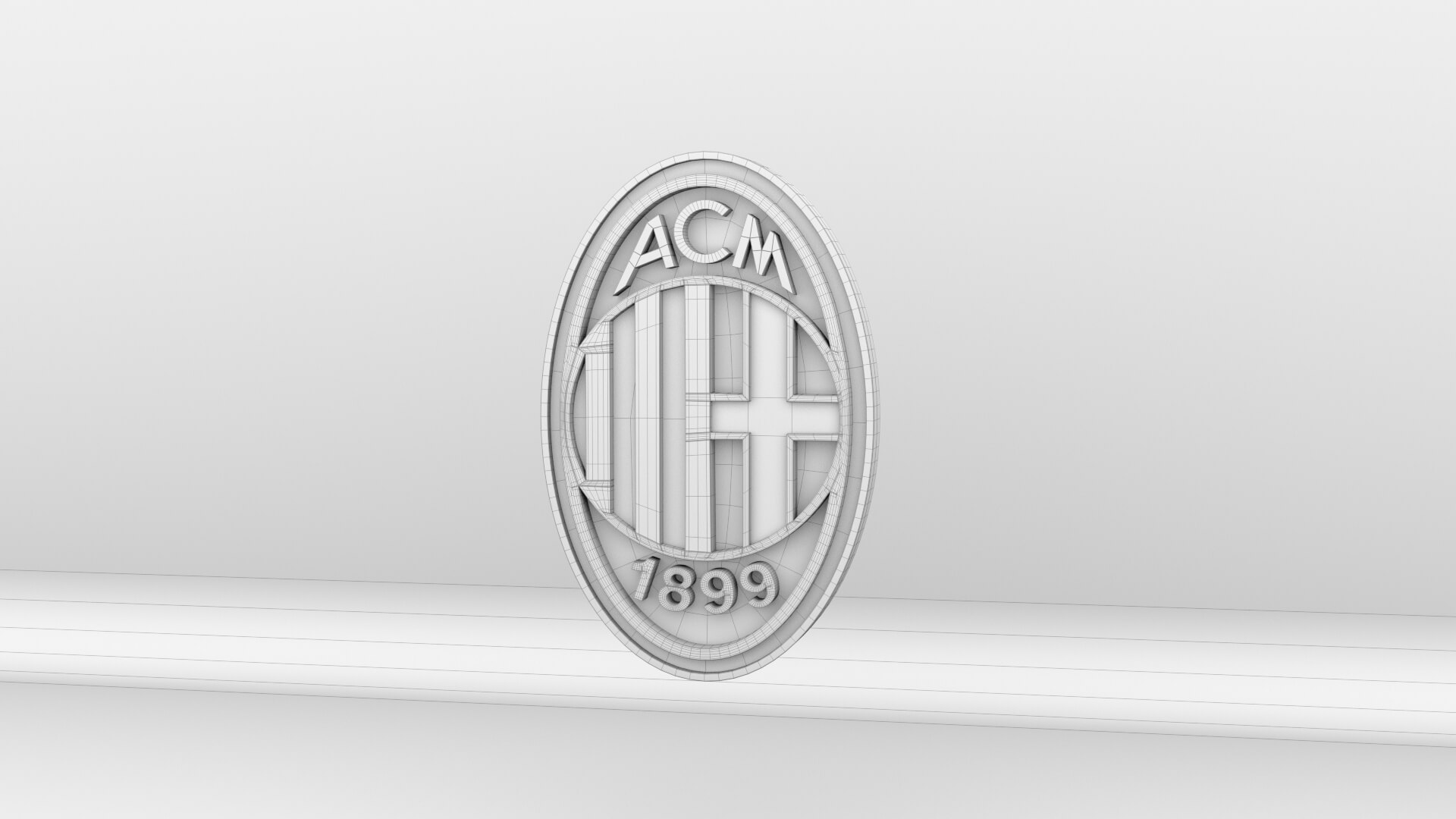 Associazione Calcio Milan Team Logo - 3D Model by guimart