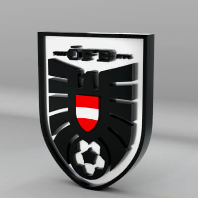 Austria National Soccer Team Logo - 3D Model by guimart