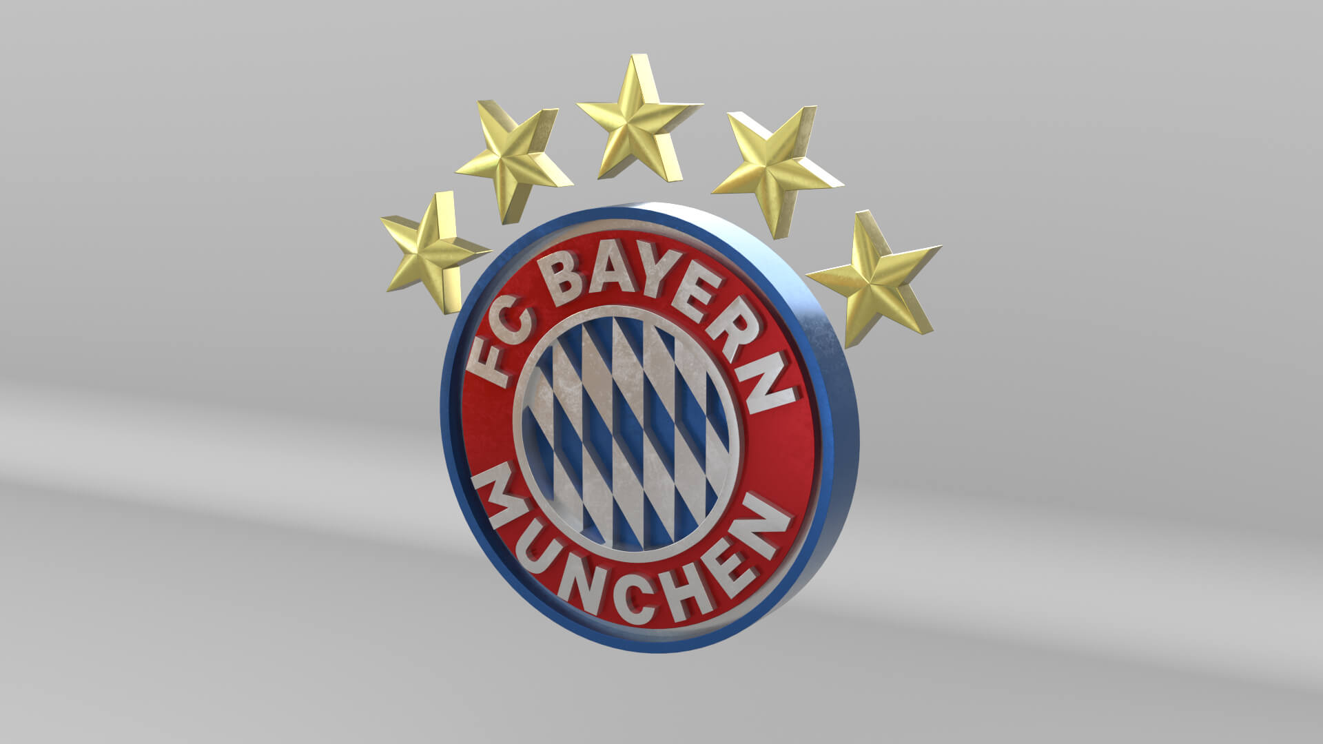 Bayern München Football Club Team Logo - 3D Model by guimart