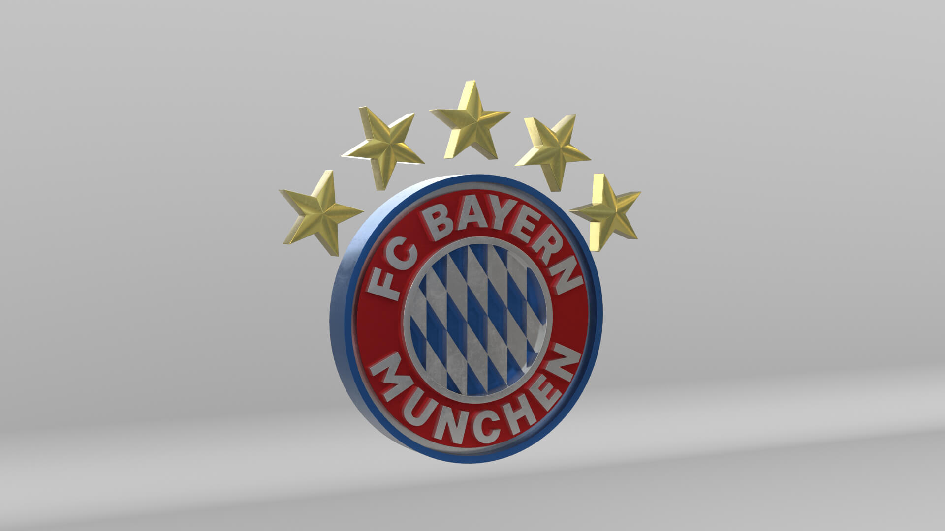 Bayern München Football Club Team Logo - 3D Model by guimart