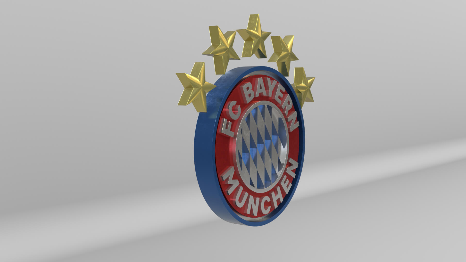 Bayern München Football Club Team Logo - 3D Model by guimart