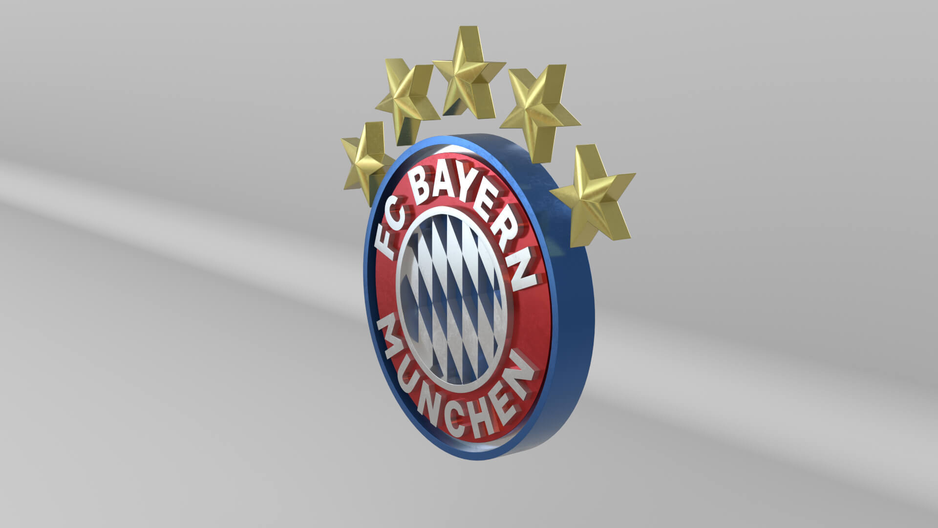 Bayern München Football Club Team Logo - 3D Model by guimart