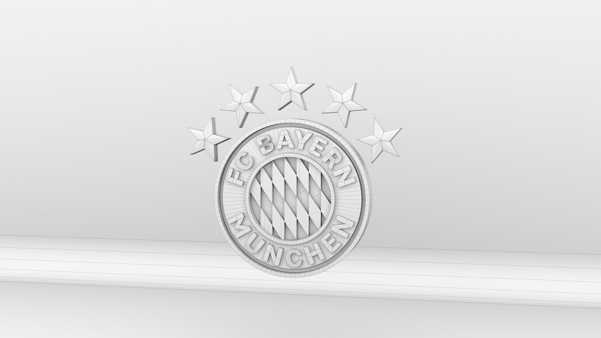 Bayern München Football Club Team Logo - 3D Model by guimart
