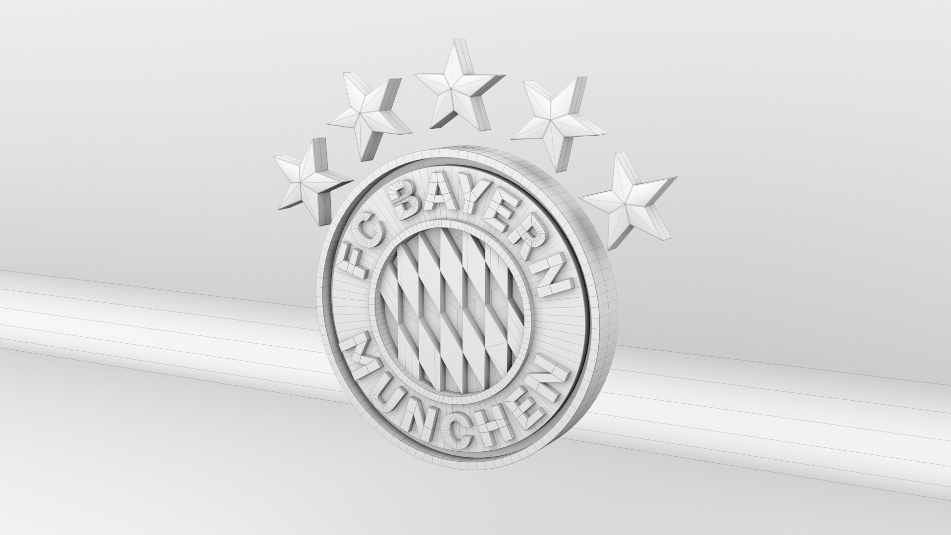 Bayern München Football Club Team Logo - 3D Model by guimart