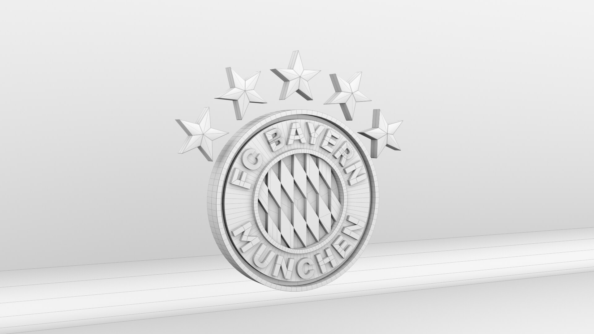 Bayern München Football Club Team Logo - 3D Model by guimart