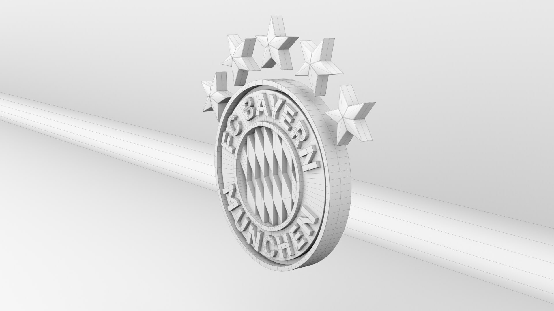 Bayern München Football Club Team Logo - 3D Model by guimart