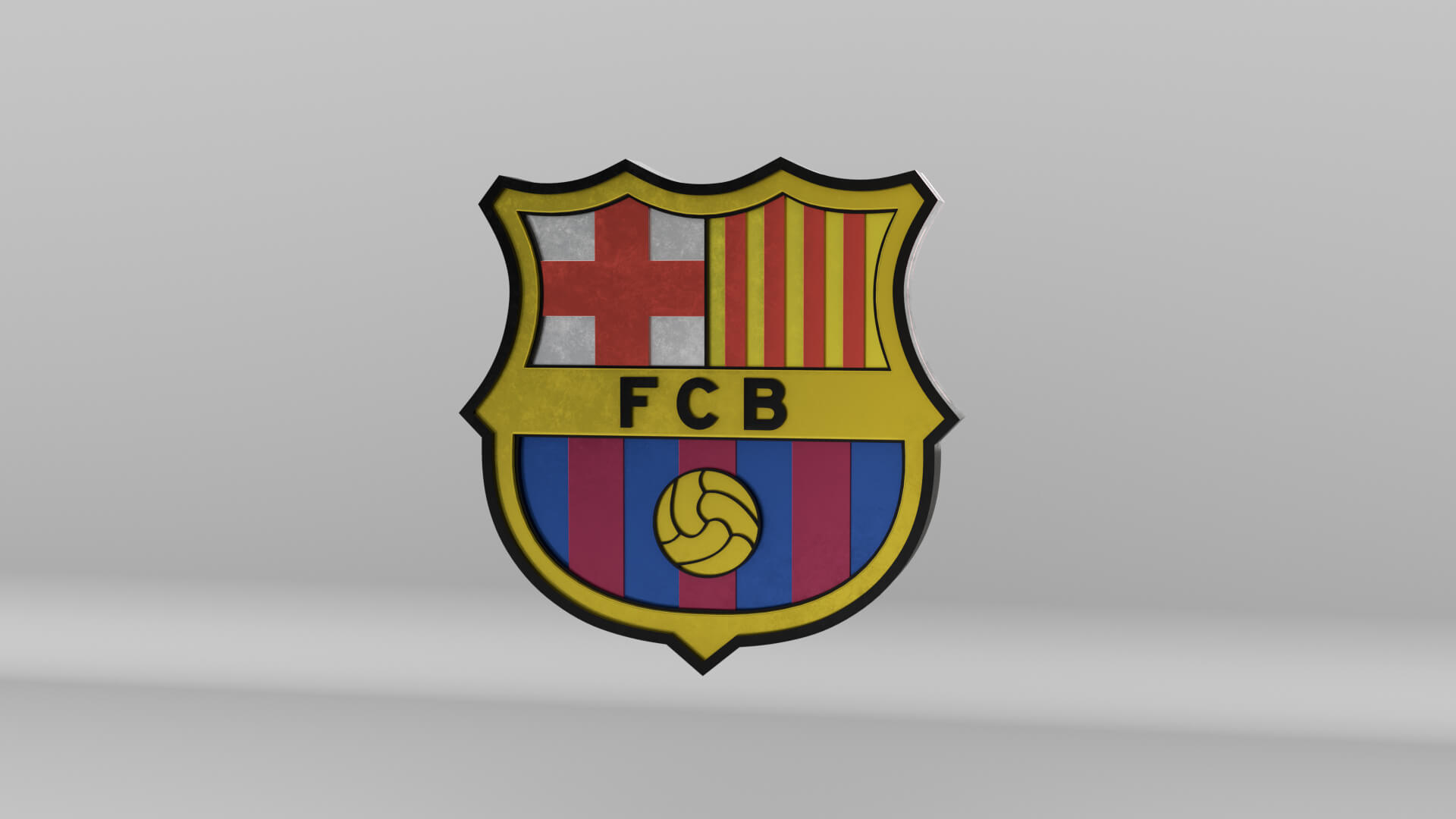 FC Barcelona Team Logo - 3D Model by guimart