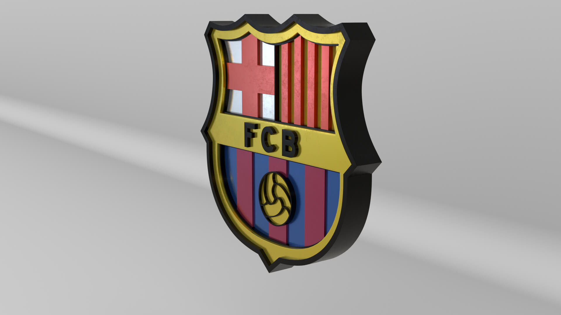 FC Barcelona Team Logo - 3D Model by guimart