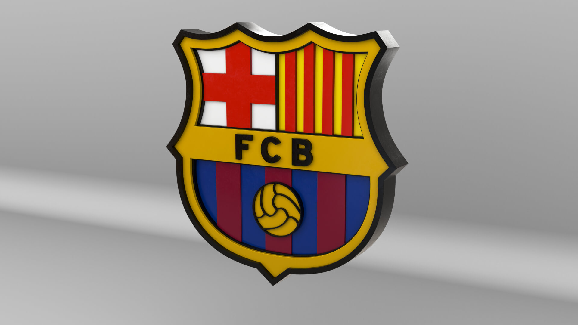 FC Barcelona Team Logo - 3D Model by guimart