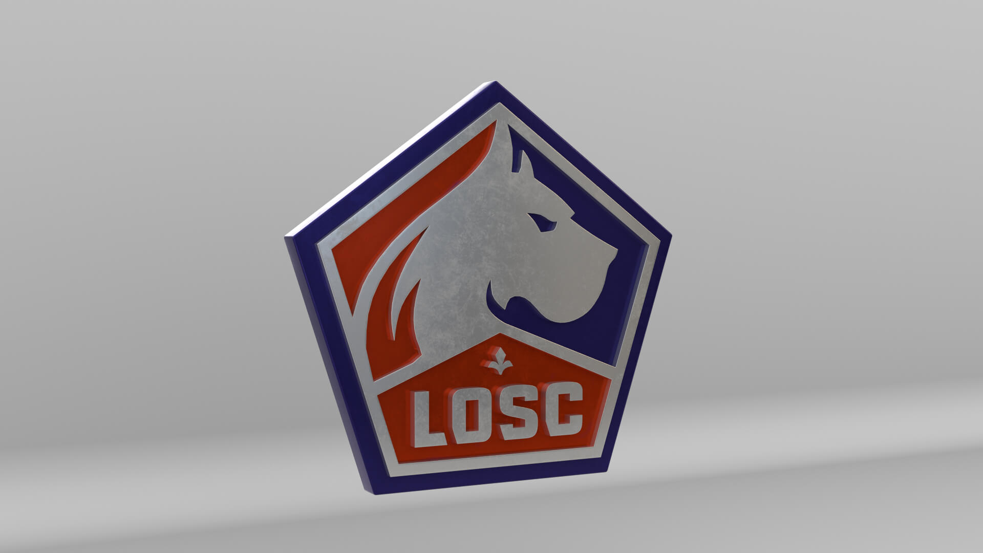 Lille Olympique Sporting Club Team Logo - 3D Model by guimart