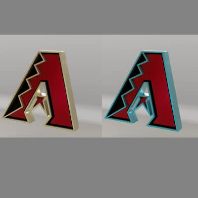 MLB Arizona Diamondbacks Team Logo - 3D Model by guimart