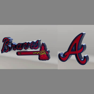 MLB Atlanta Braves Team Logo Bundle by guimart