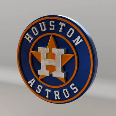 MLB Houston Astros Team Logo - 3D Model by guimart