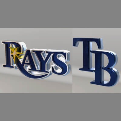 MLB Tampa Bay Rays Team Logo Bundle by guimart