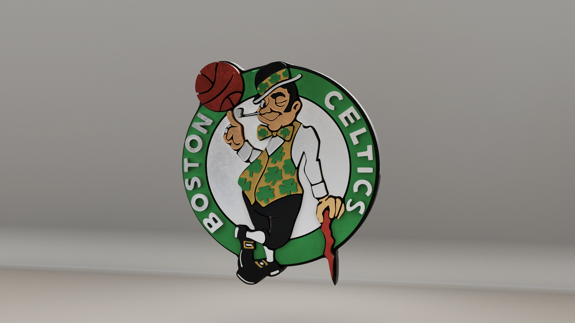 NBA Boston Celtics Logo - 3D Model by guimart