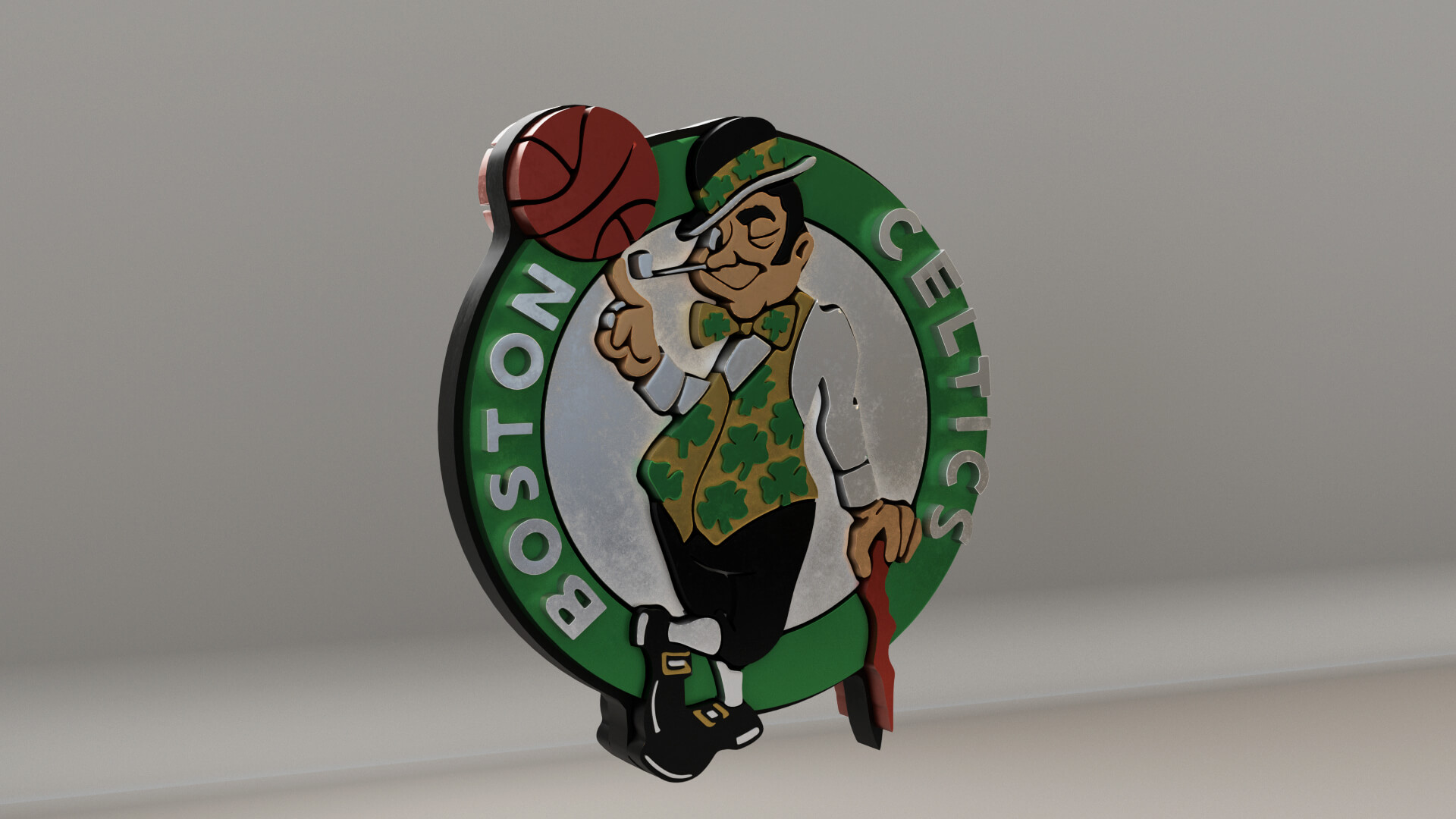 NBA Boston Celtics Logo - 3D Model by guimart