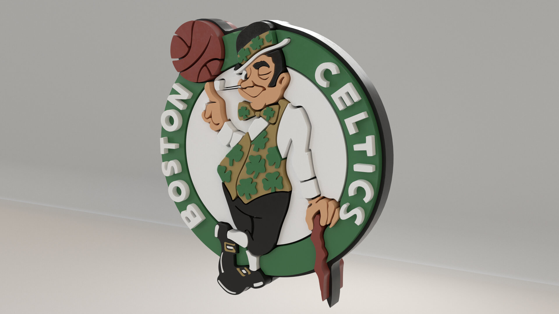 NBA Boston Celtics Logo - 3D Model by guimart