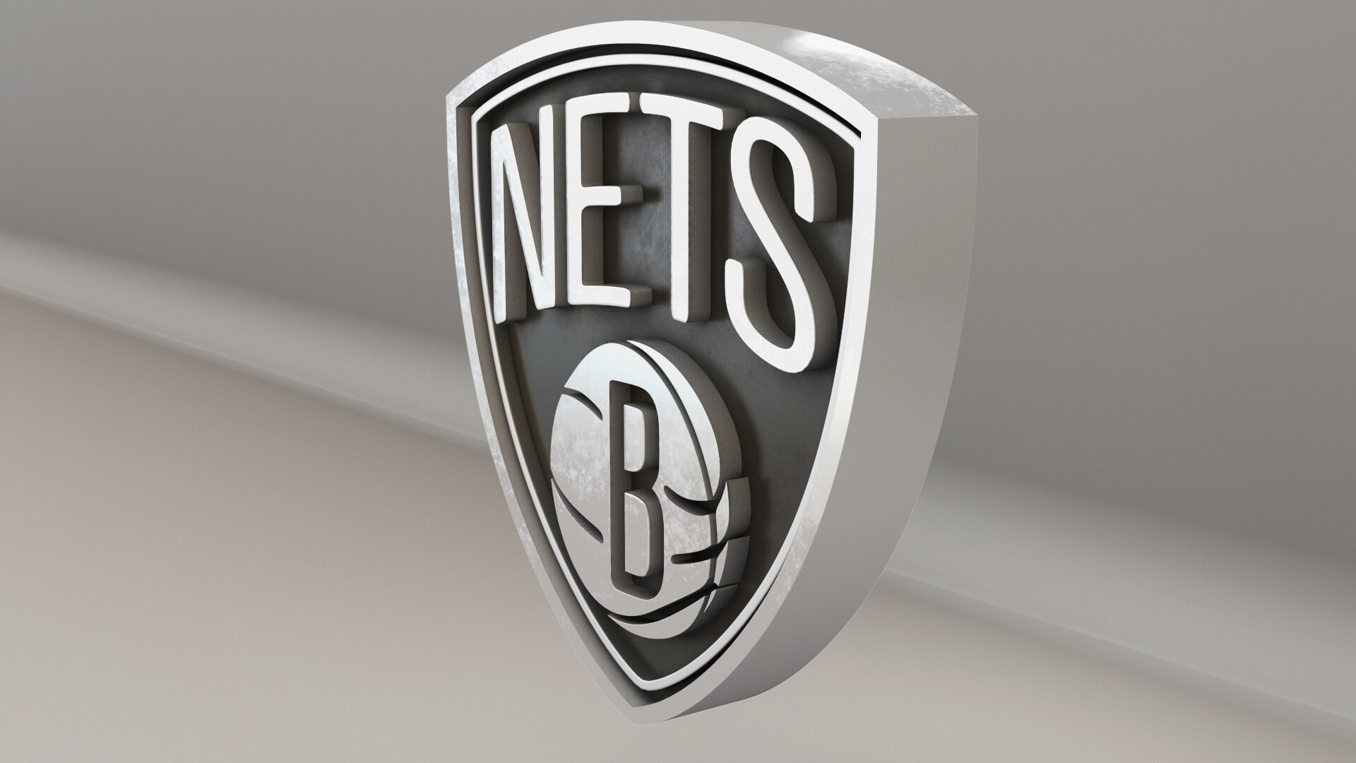 NBA Brooklyn Nets Logo - 3D Model by guimart