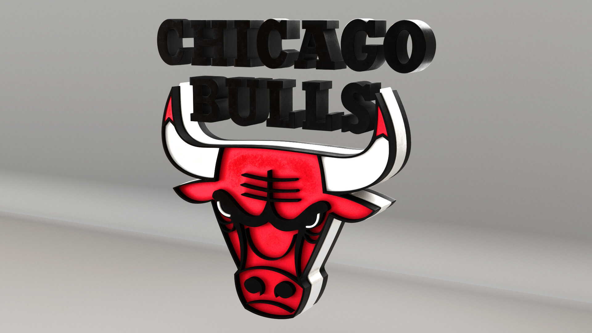 NBA Chicago Bulls Logo - 3D Model by guimart