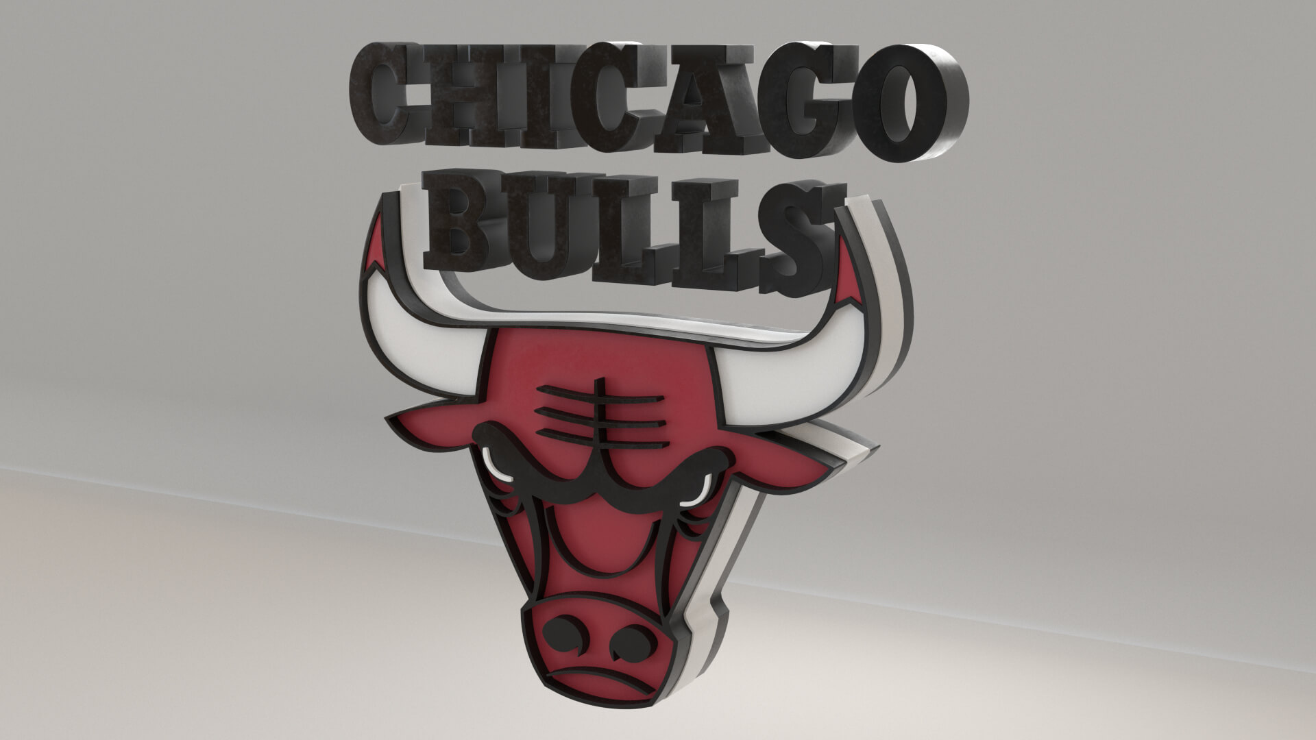 NBA Chicago Bulls Logo - 3D Model by guimart