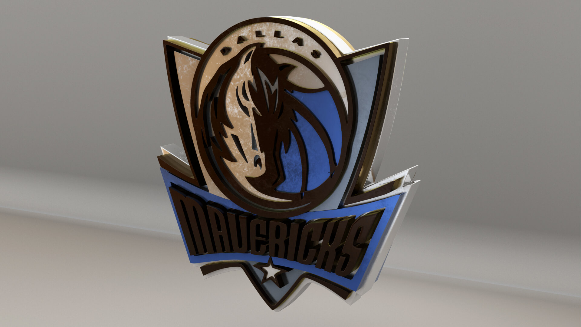 Dallas Mvericks Logo Dallas Mavericks NBA Logo Photo 8" X 10"