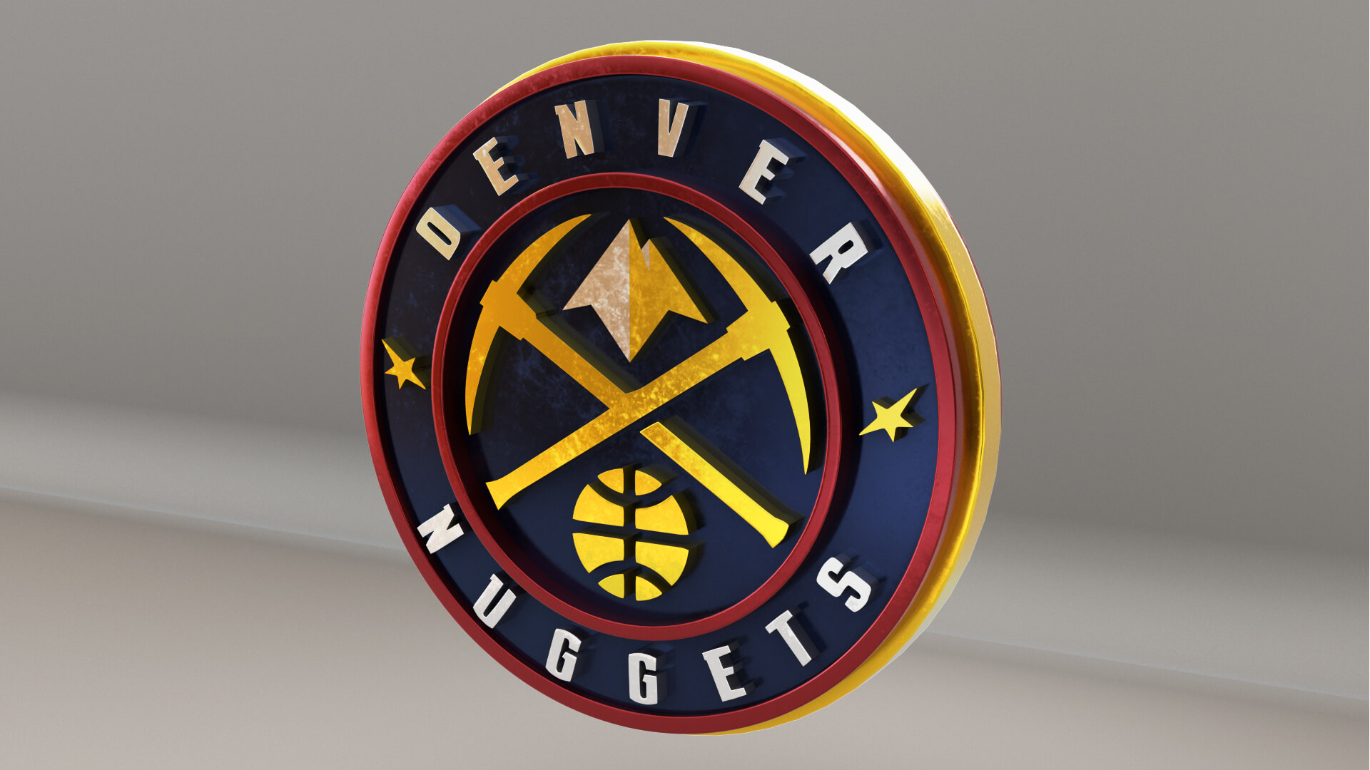NBA Denver Nuggets Logo - 3D Model by guimart