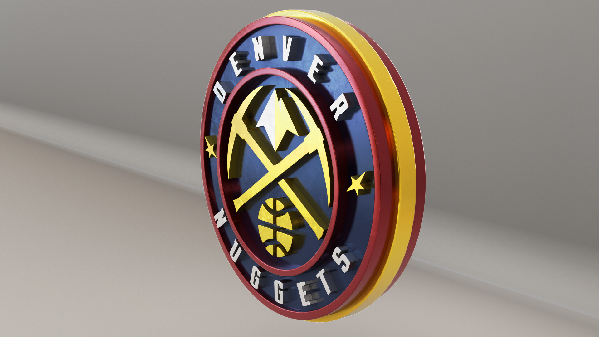 NBA Denver Nuggets Logo - 3D Model by guimart
