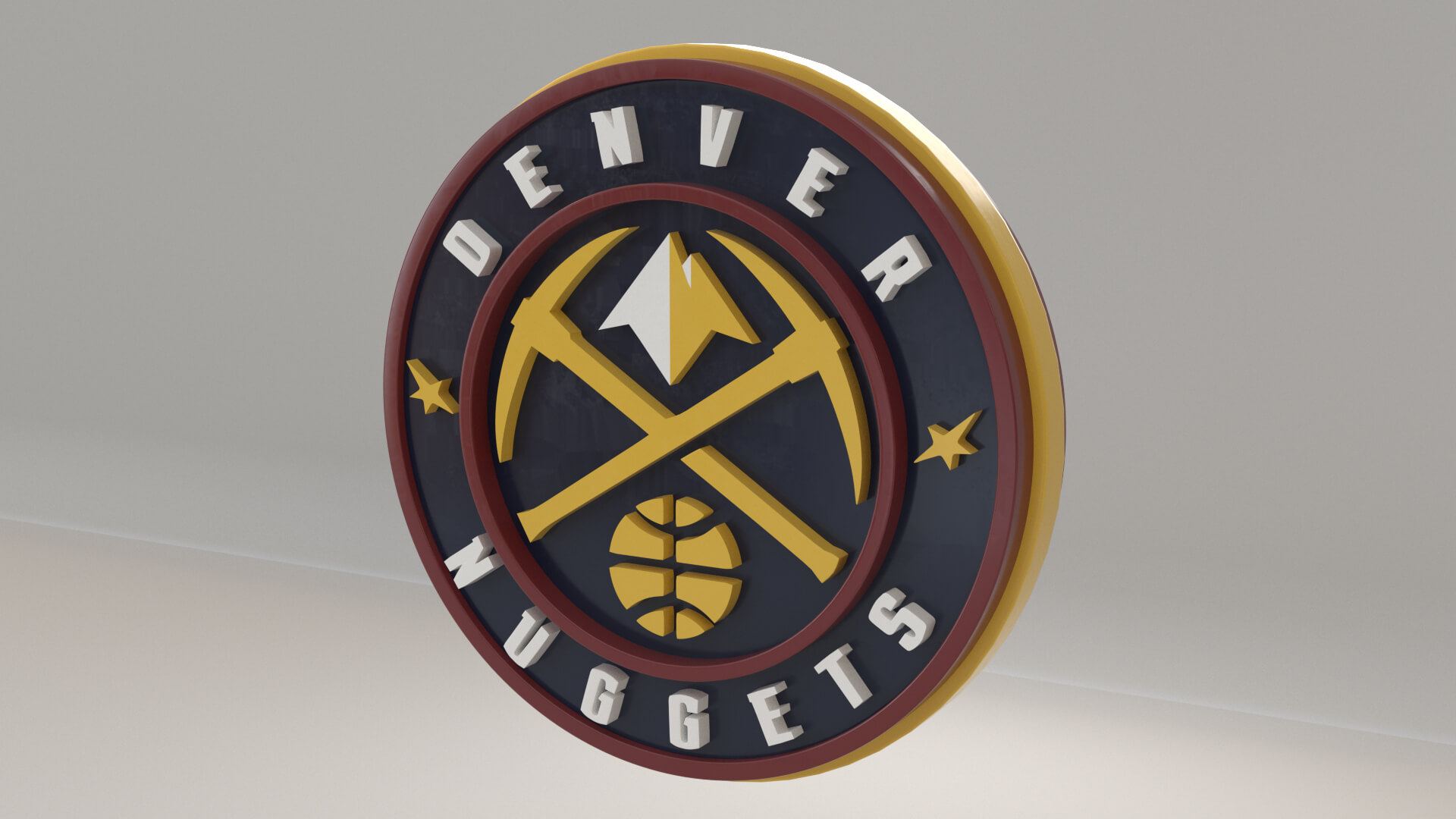 NBA Denver Nuggets Logo - 3D Model by guimart