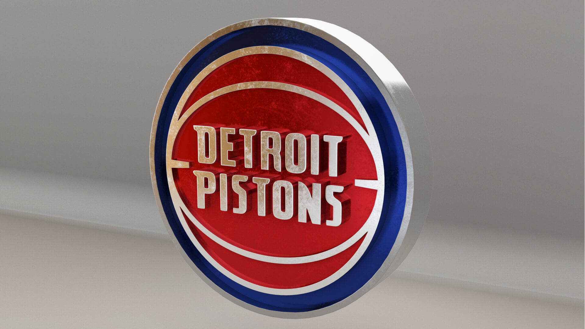 NBA Detroit Pistons Logo - 3D Model by guimart