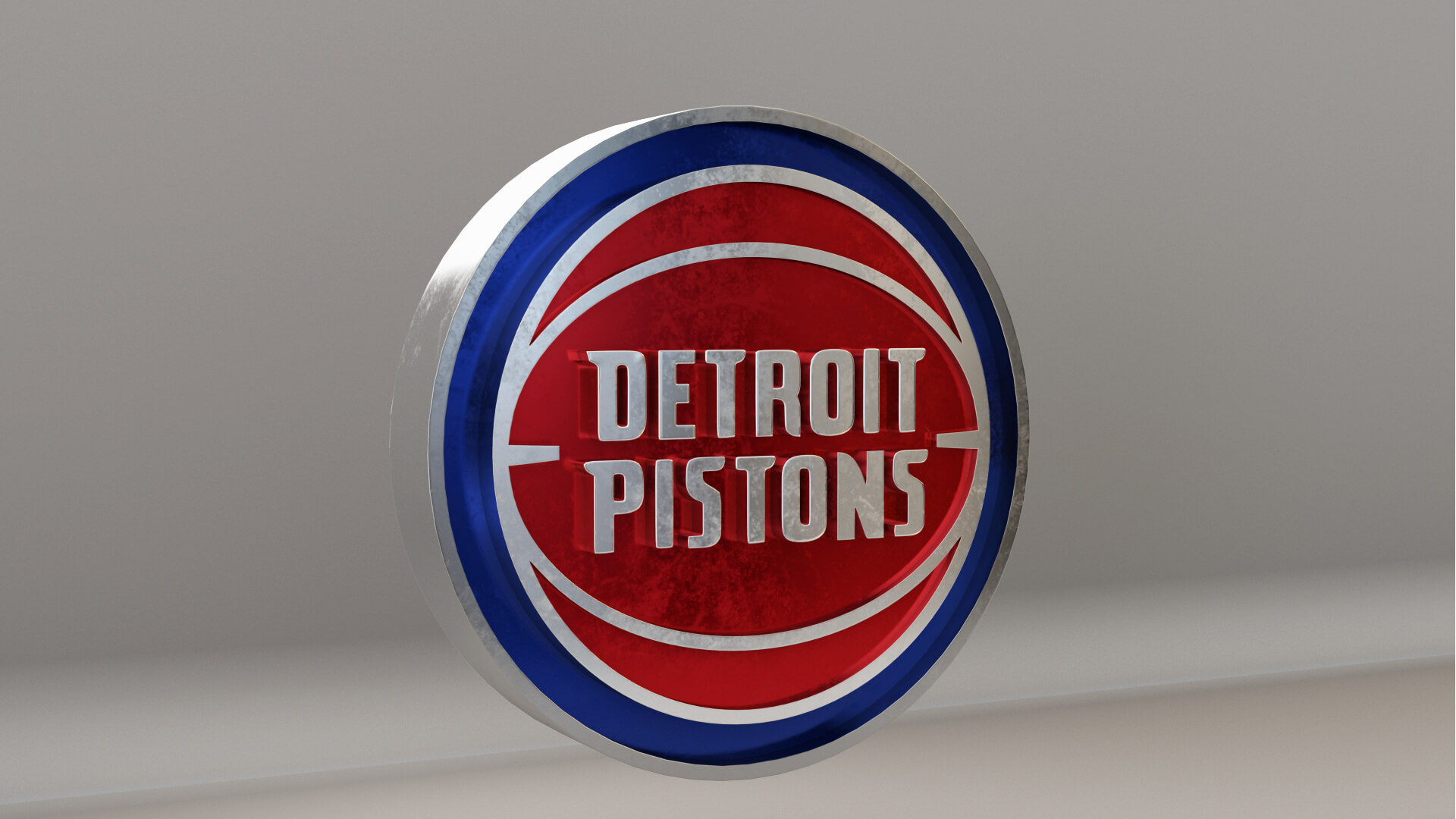 NBA Detroit Pistons Logo - 3D Model by guimart