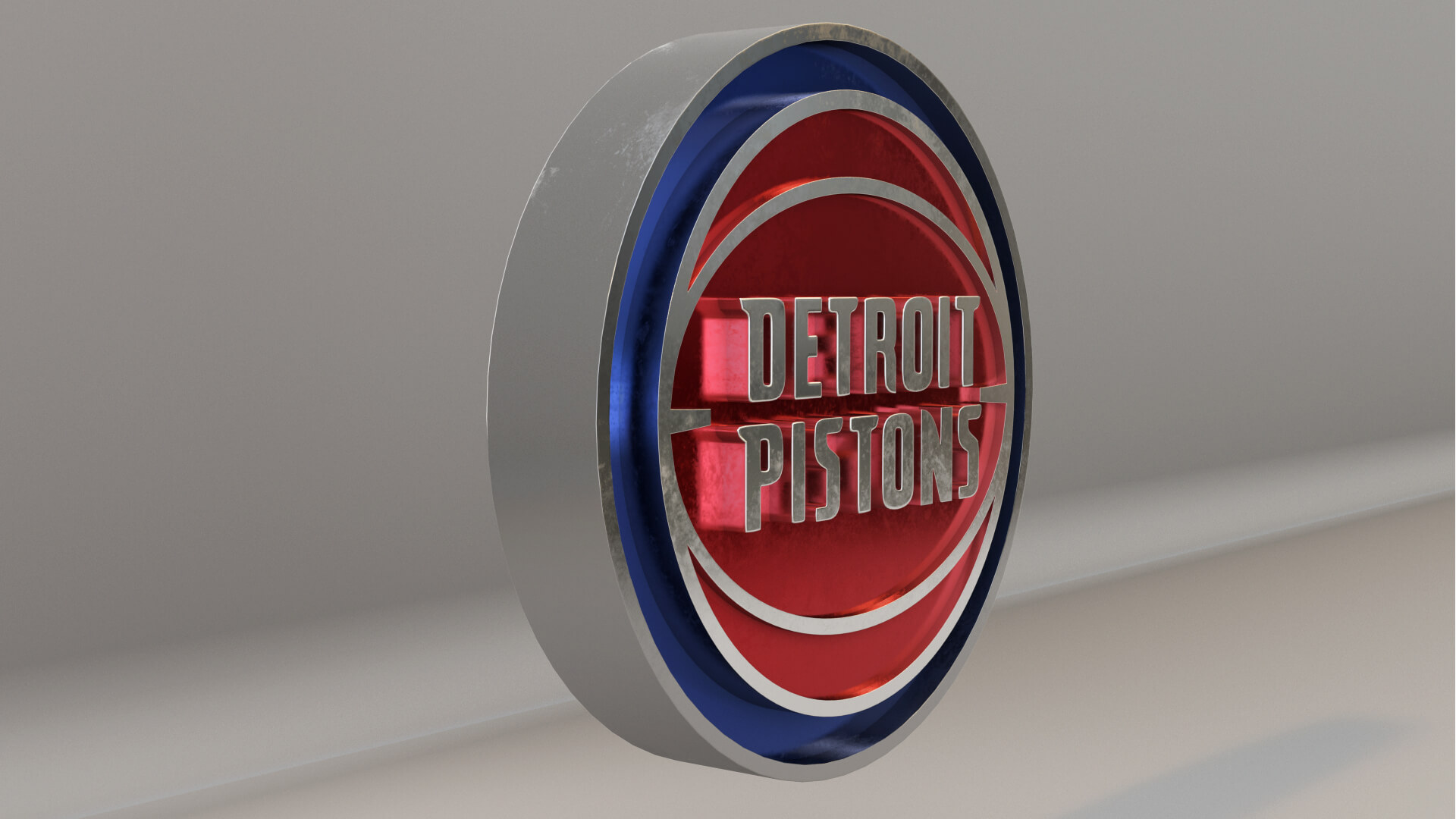 NBA Detroit Pistons Logo - 3D Model by guimart