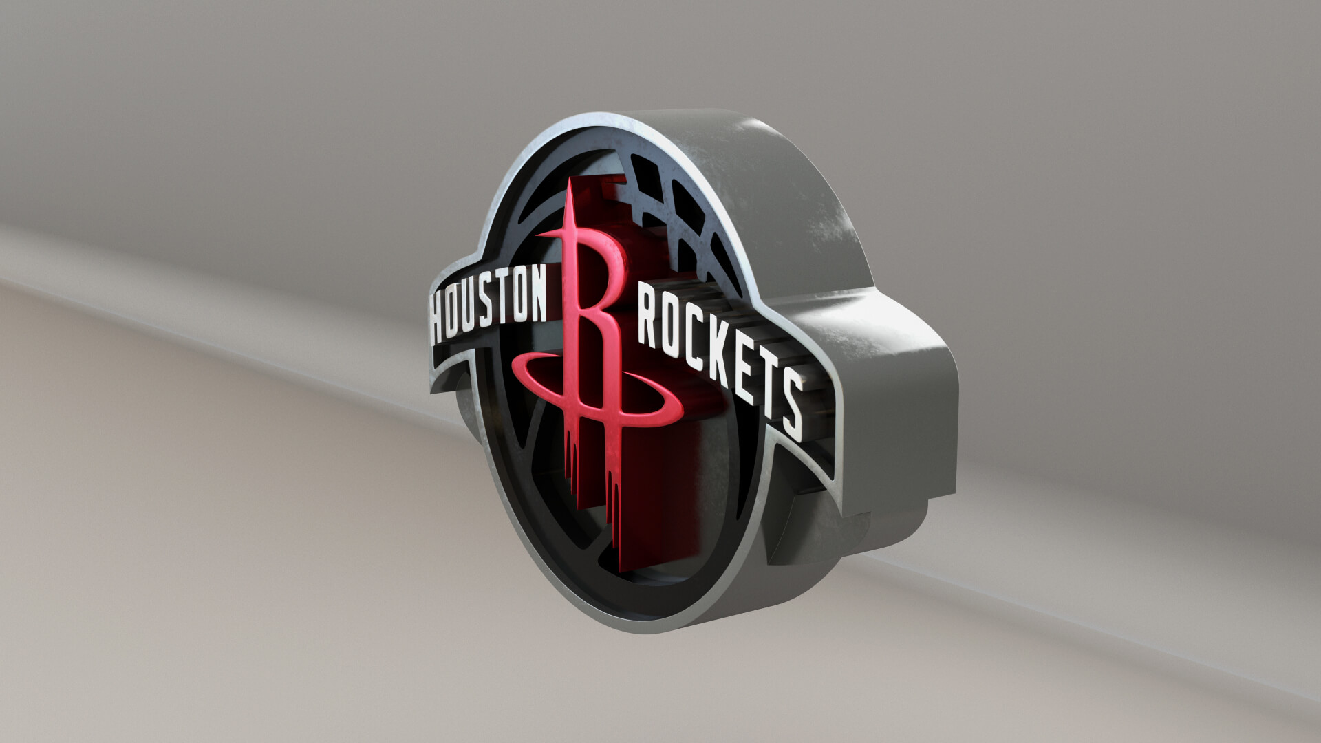 NBA Houston Rockets Logo - 3D Model by guimart
