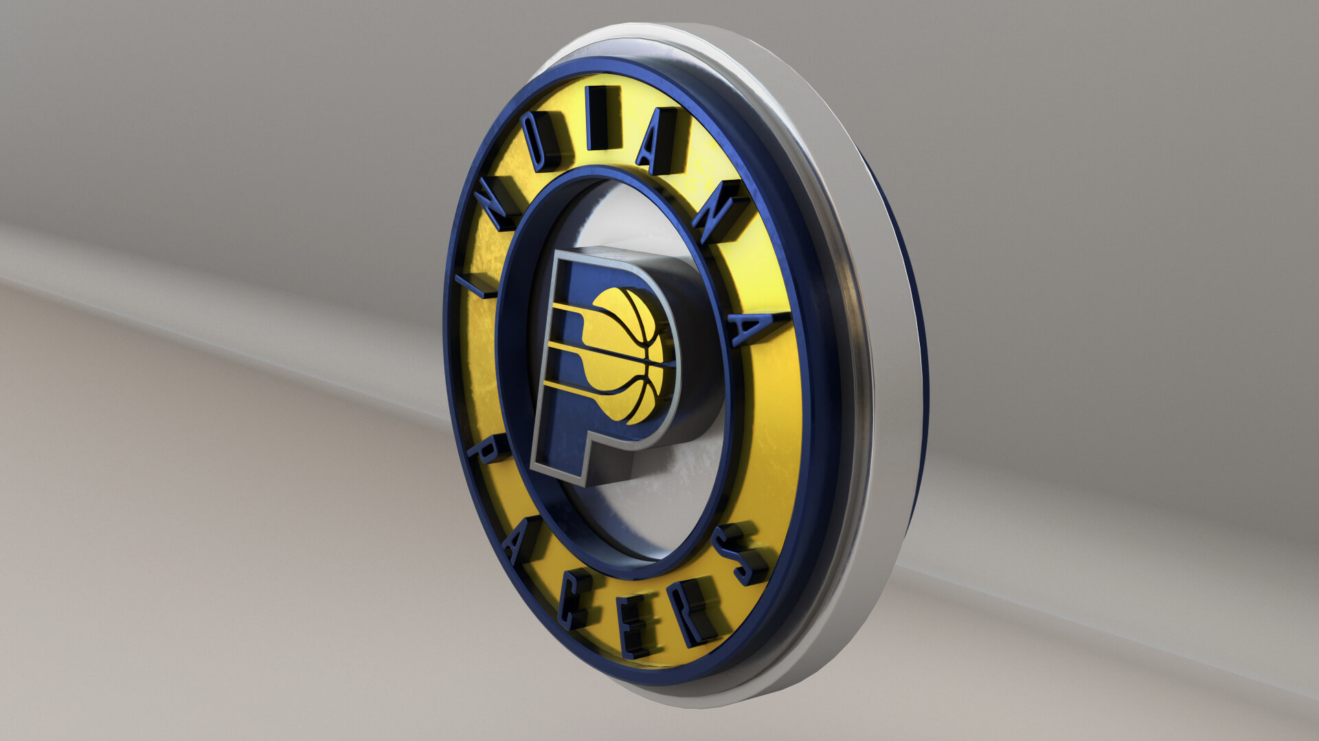 NBA Indiana Pacers Logo - 3D Model by guimart