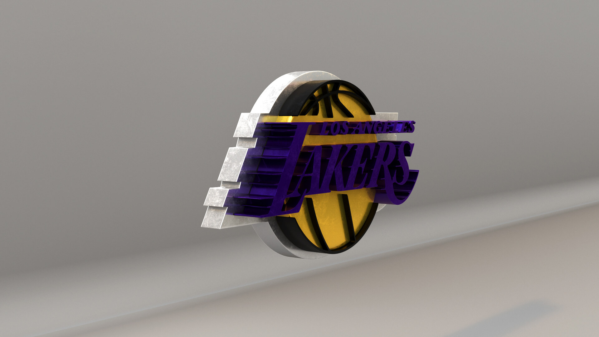 NBA Los Angeles Lakers Logo - 3D Model by guimart