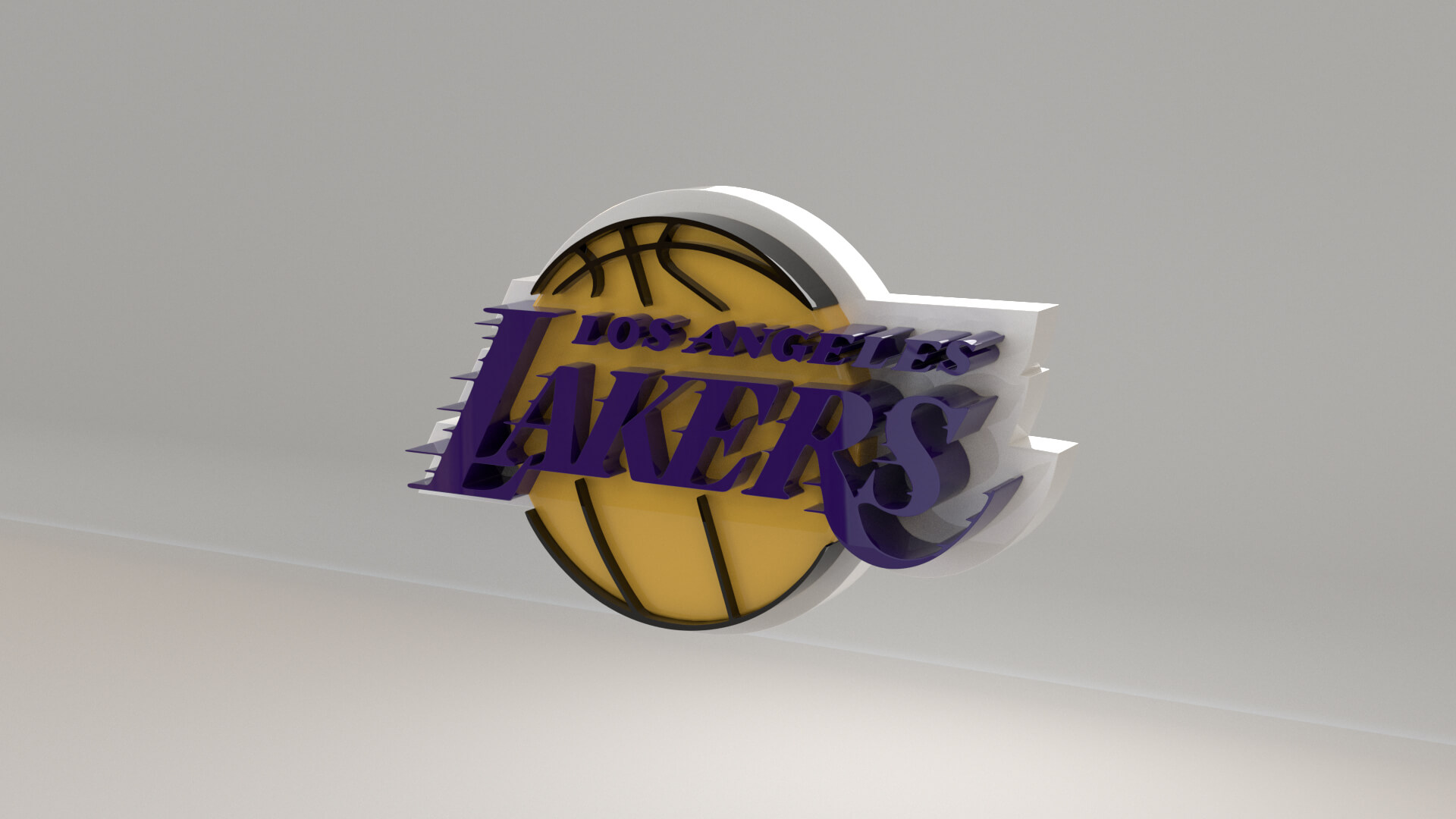 NBA Los Angeles Lakers Logo - 3D Model by guimart