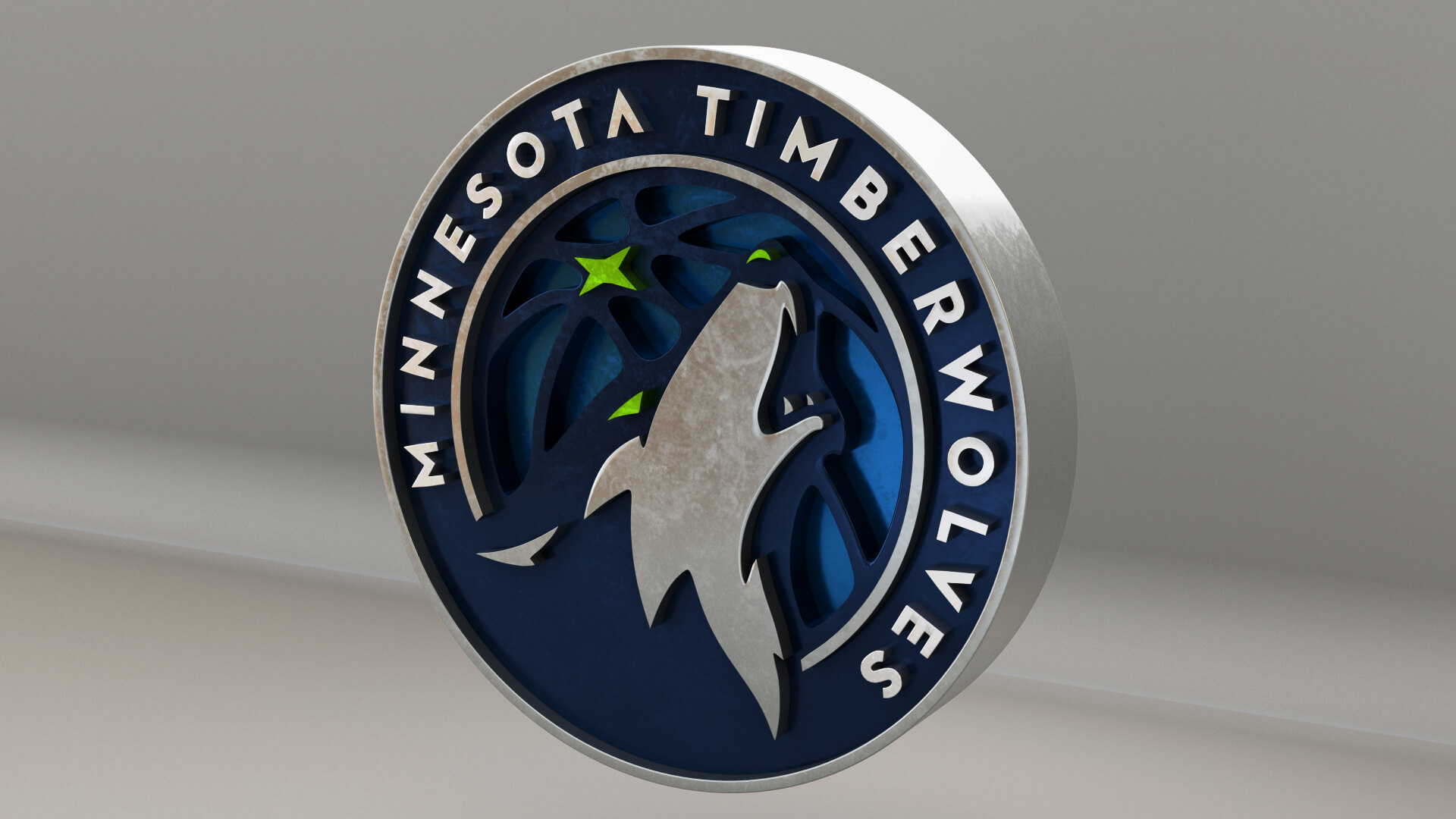 NBA Minessota Timberwolves Logo - 3D Model by guimart