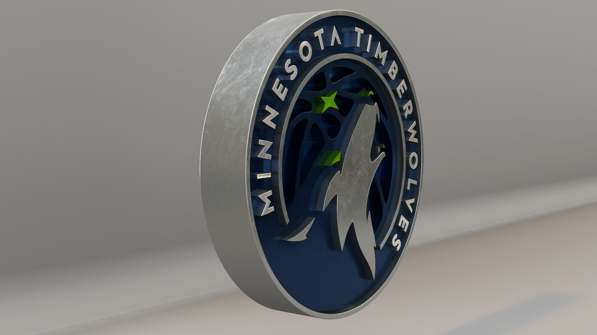 NBA Minessota Timberwolves Logo - 3D Model by guimart