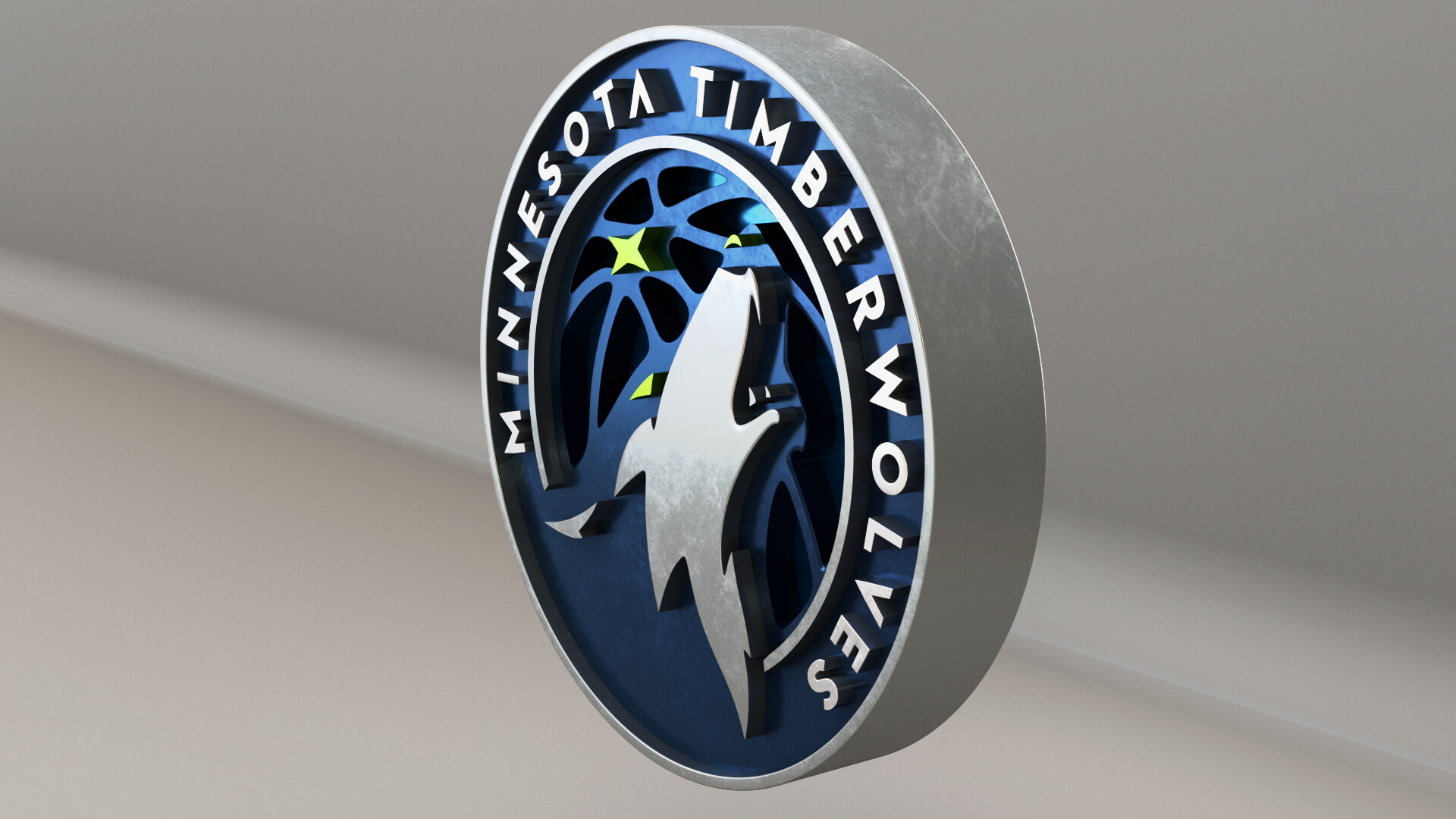 NBA Minessota Timberwolves Logo - 3D Model by guimart