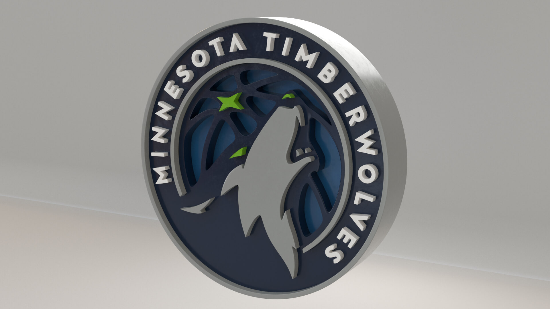 NBA Minessota Timberwolves Logo - 3D Model by guimart