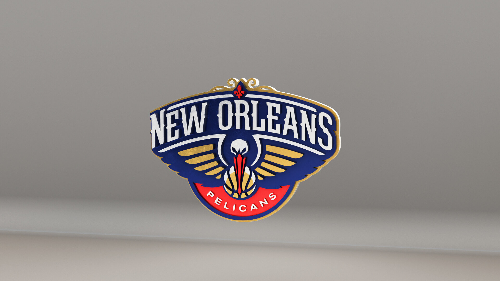 NBA New Orleans Pelicans Logo - 3D Model by guimart