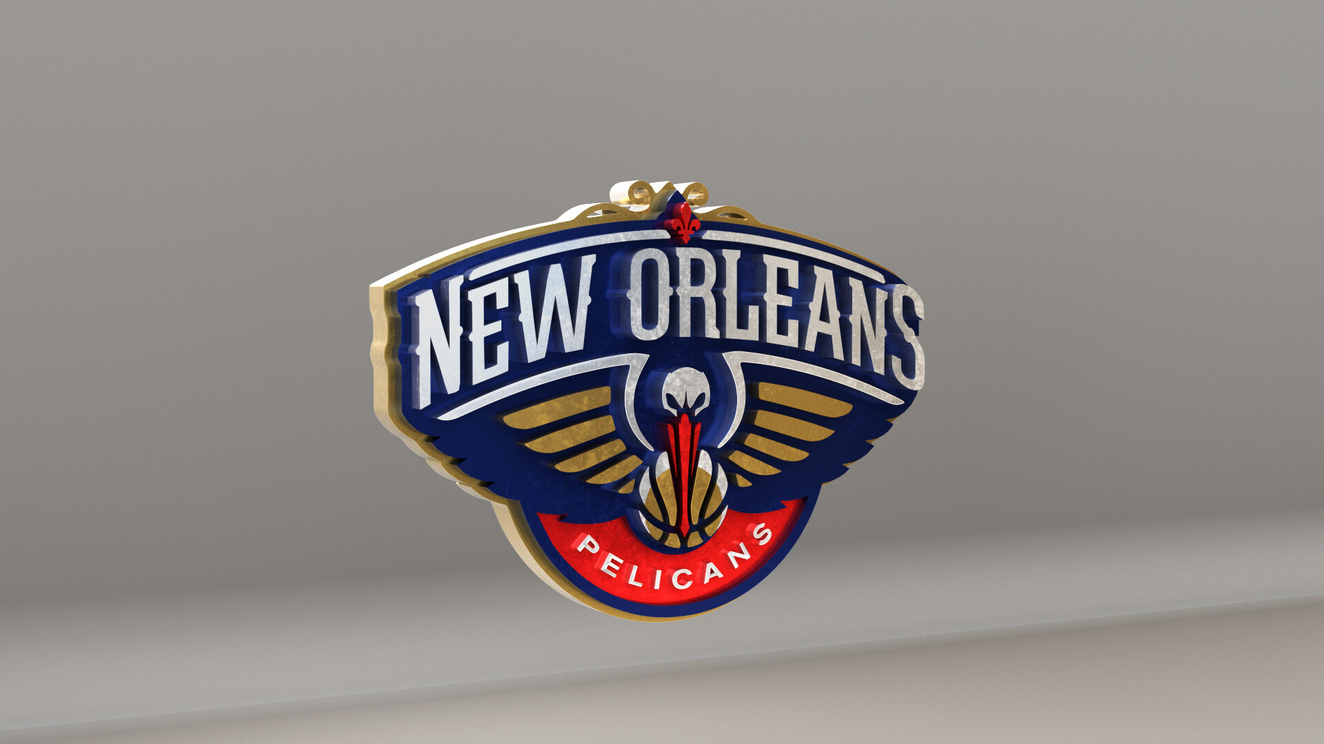 NBA New Orleans Pelicans Logo - 3D Model by guimart