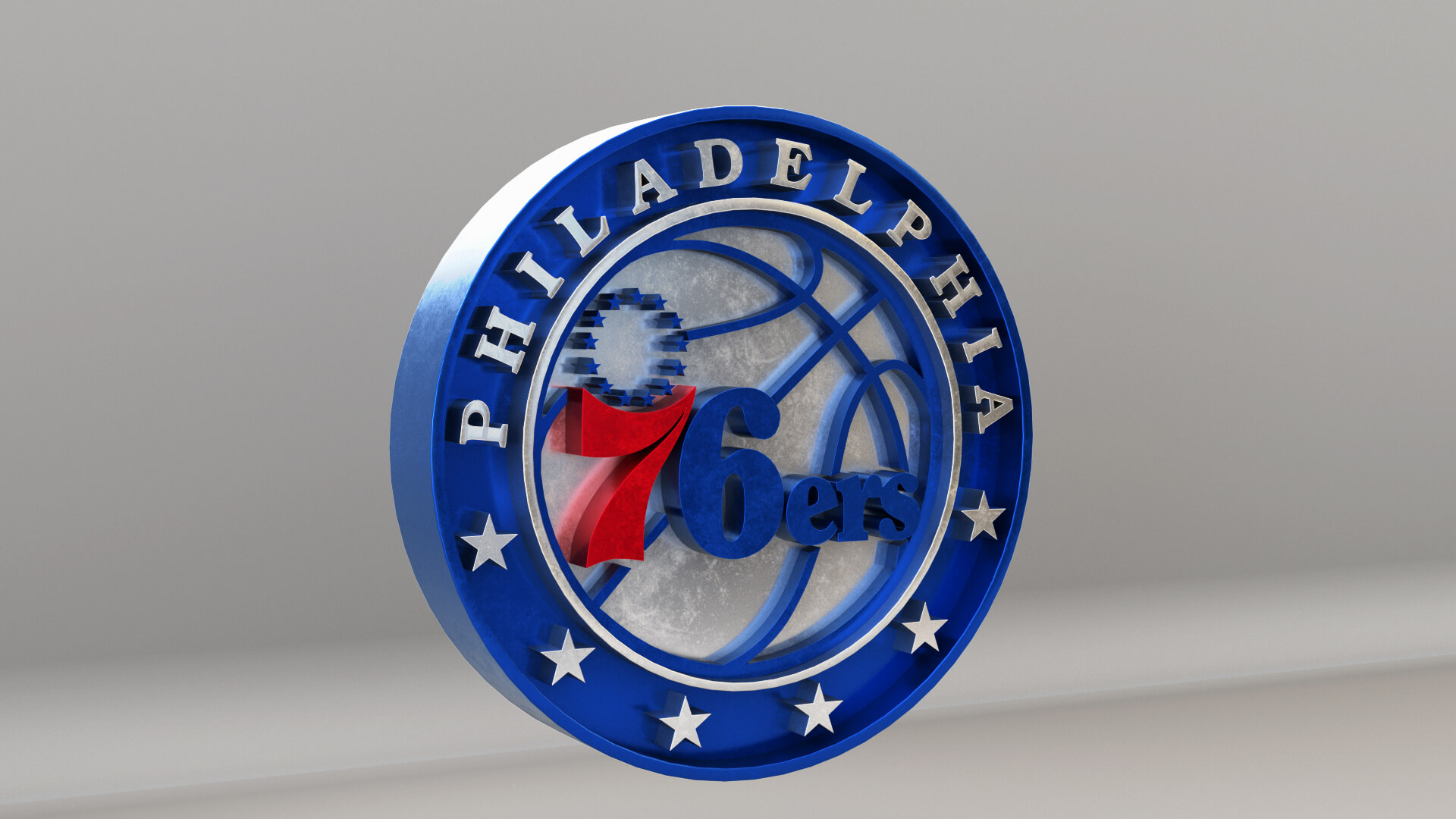 NBA Philadelphia 76ers Logo - 3D Model by guimart