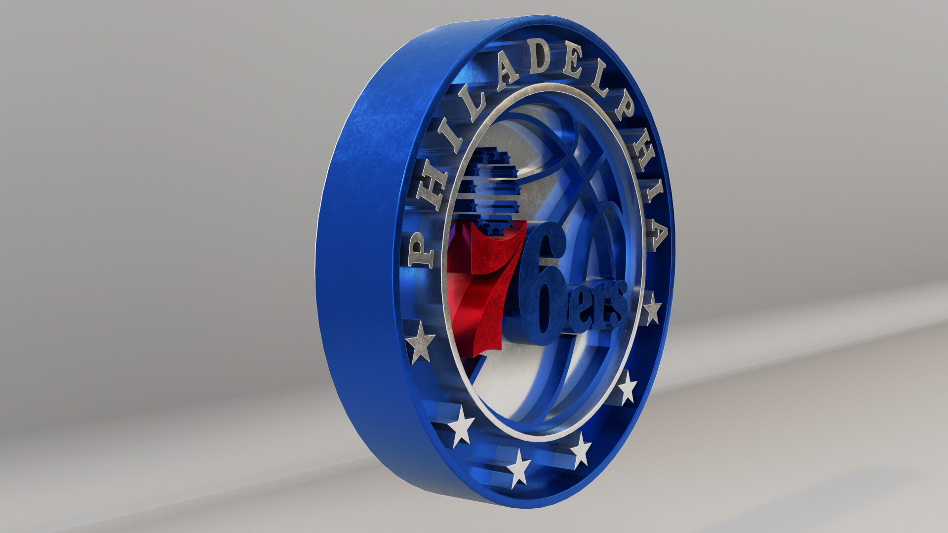NBA Philadelphia 76ers Logo - 3D Model by guimart