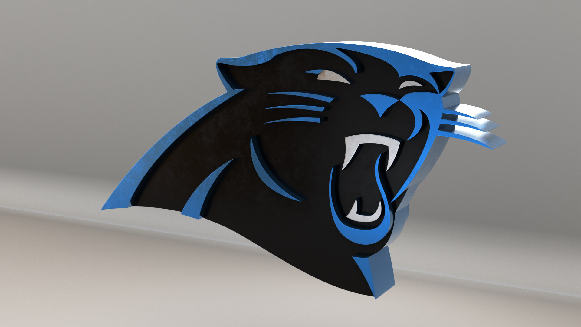 NFL Carolina Panthers Logo - 3D Model by guimart