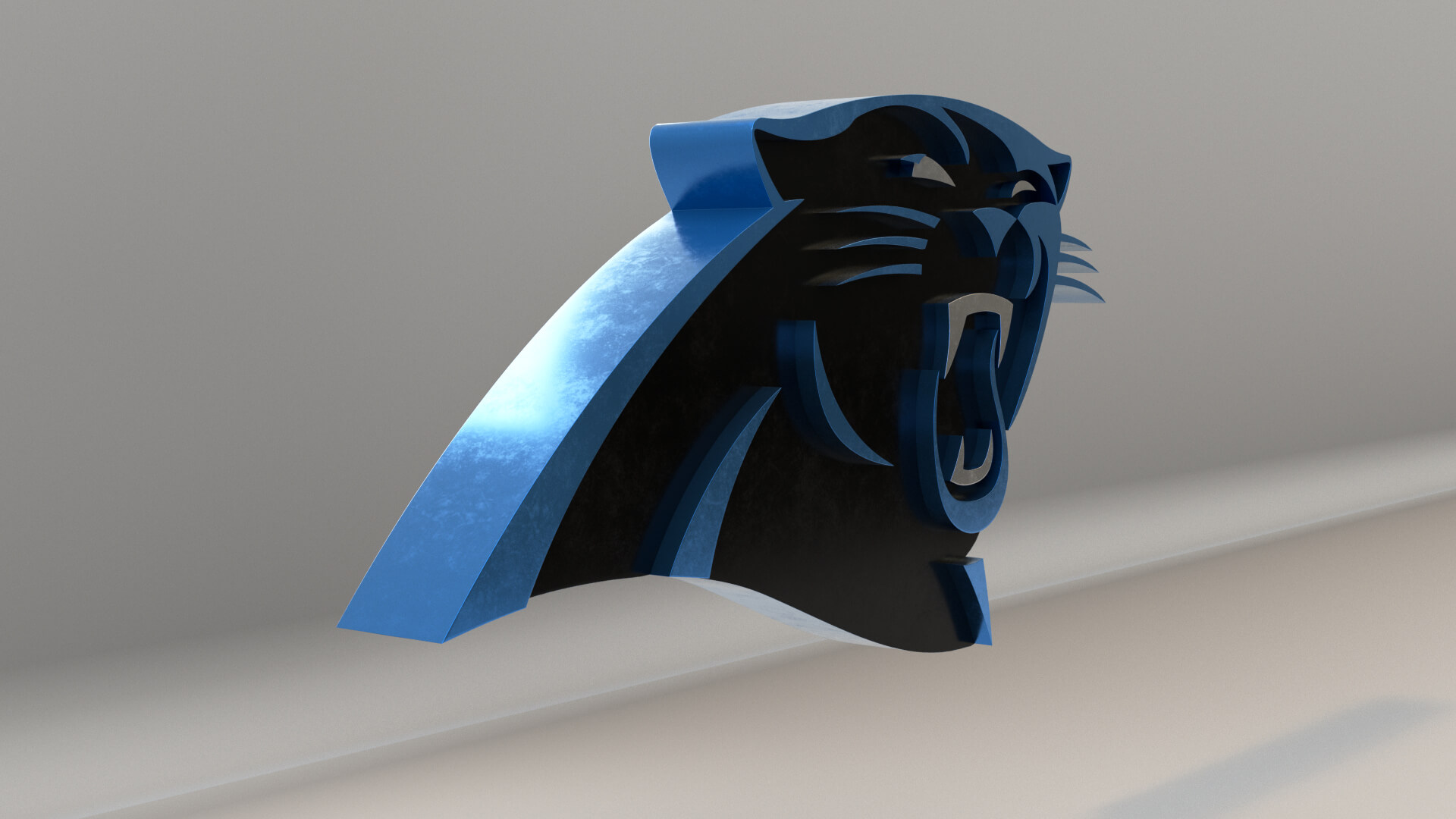 NFL Carolina Panthers Logo - 3D Model by guimart
