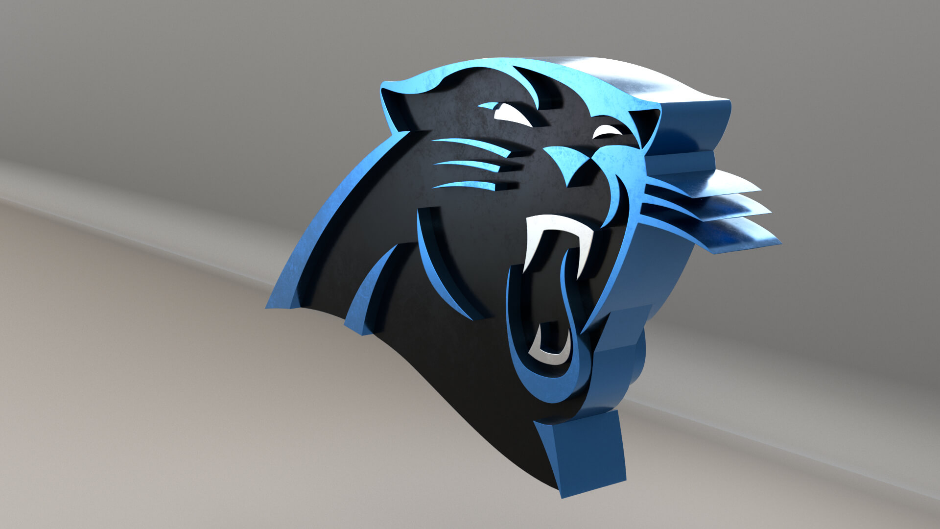 NFL Carolina Panthers Logo - 3D Model by guimart